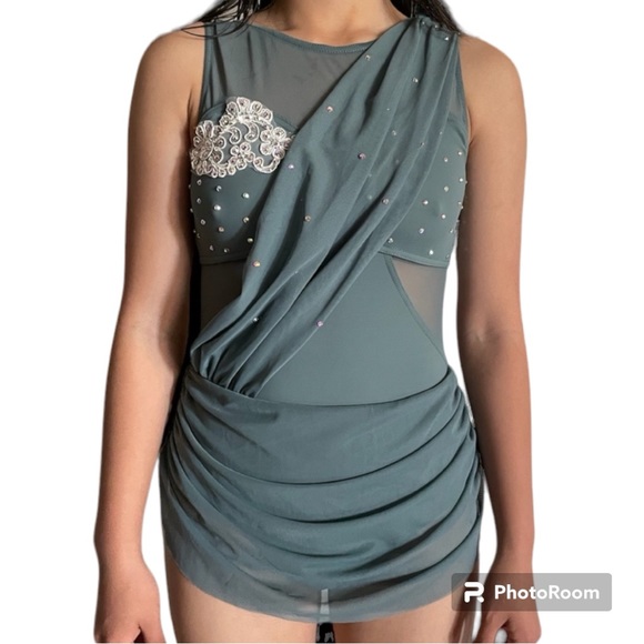 balera | Other | Lyrical Contemporary Dance Asymmetrical Mesh Drape ...